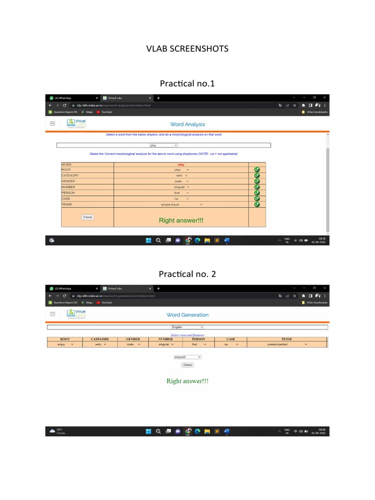 Vlab Screenshots | PDF