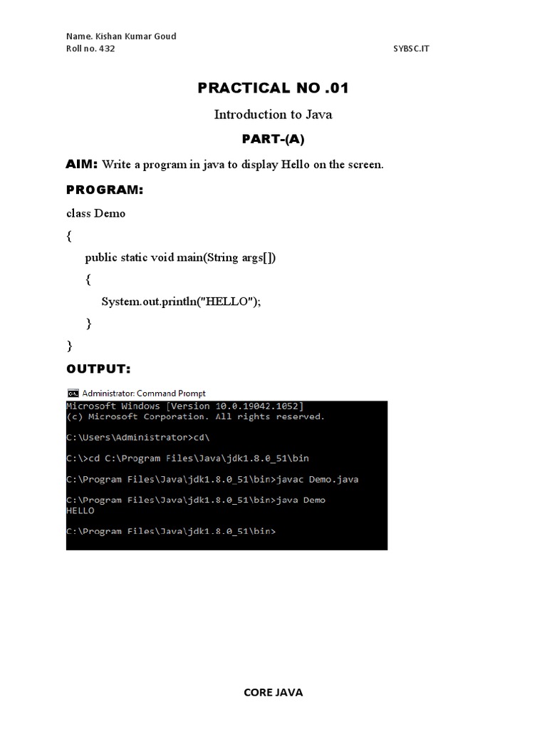 432 - Kishankumar Goud - CJ | PDF | Programming Language | Inheritance (Object Oriented Programming)