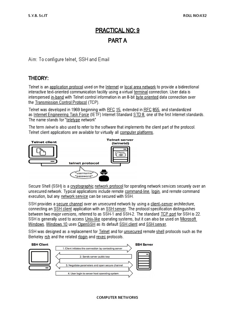 432 - CN Practical - 9 | PDF | Secure Shell | Internet 432 - CN Practical - 9 | PDF | Secure Shell | Internet