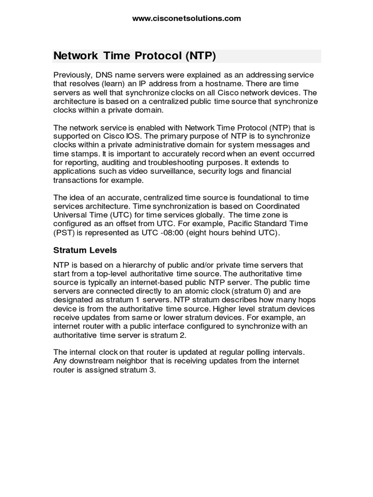An In Depth Guide To Network Time Protocol Ntp Implementation And