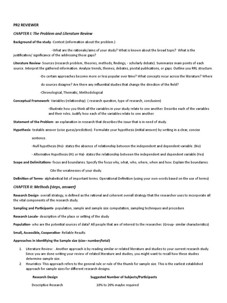 PR2 REVIEWER: Methods and Data Analysis | PDF | Statistics | Sampling ...