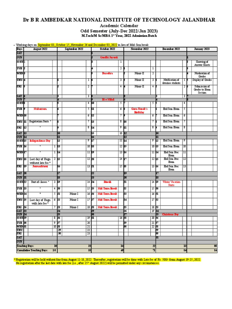 Academic Calendar (July-December 2022) 83830 | PDF | Academia | Schools