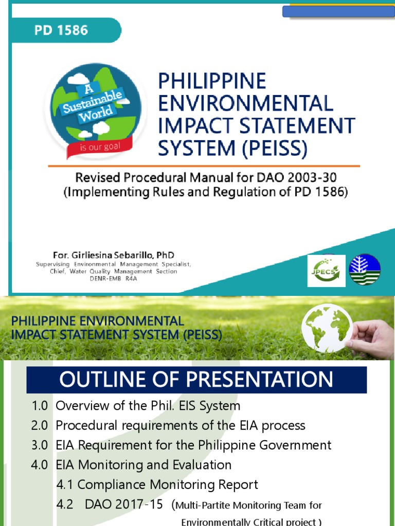 Philippine EIS System Overview | PDF | Environmental Impact Assessment | Natural Environment