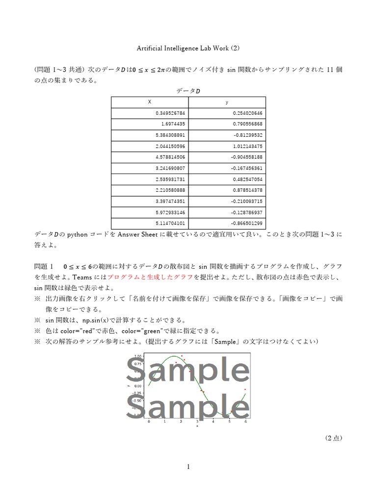 Artificial Intelligence Lab Work | PDF