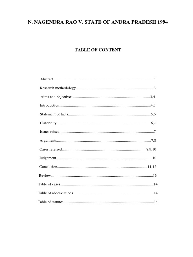 Nagendra Rao v. State of AP Analysis | PDF | Negligence | Legal Liability