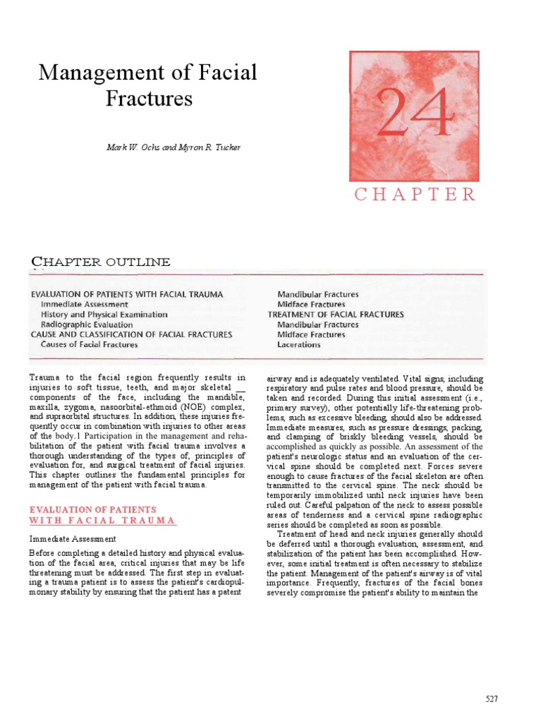Management of Facial Fractures: A Comprehensive Guide to Evaluation and ...