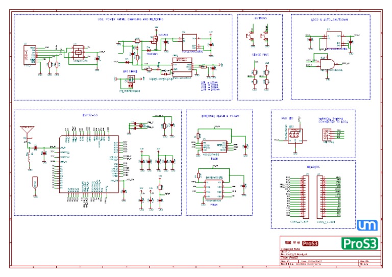 Schematic Pros3 | PDF | Usb