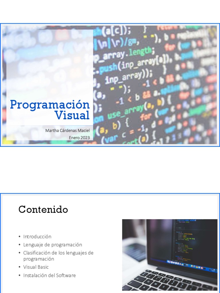 01 Programación Visual - Ambiente de Programación Visual | PDF ...