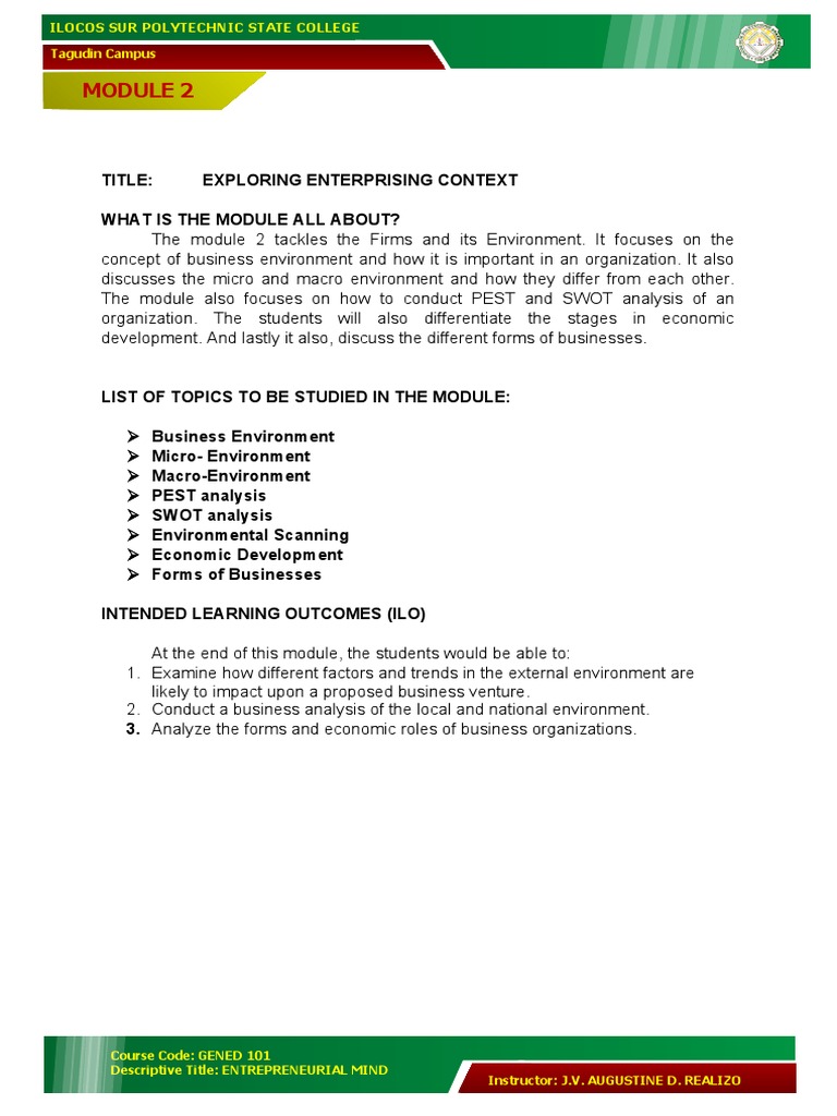 Module 2 Entrepreneurial Mind | PDF | Oligopoly | Internet Of Things