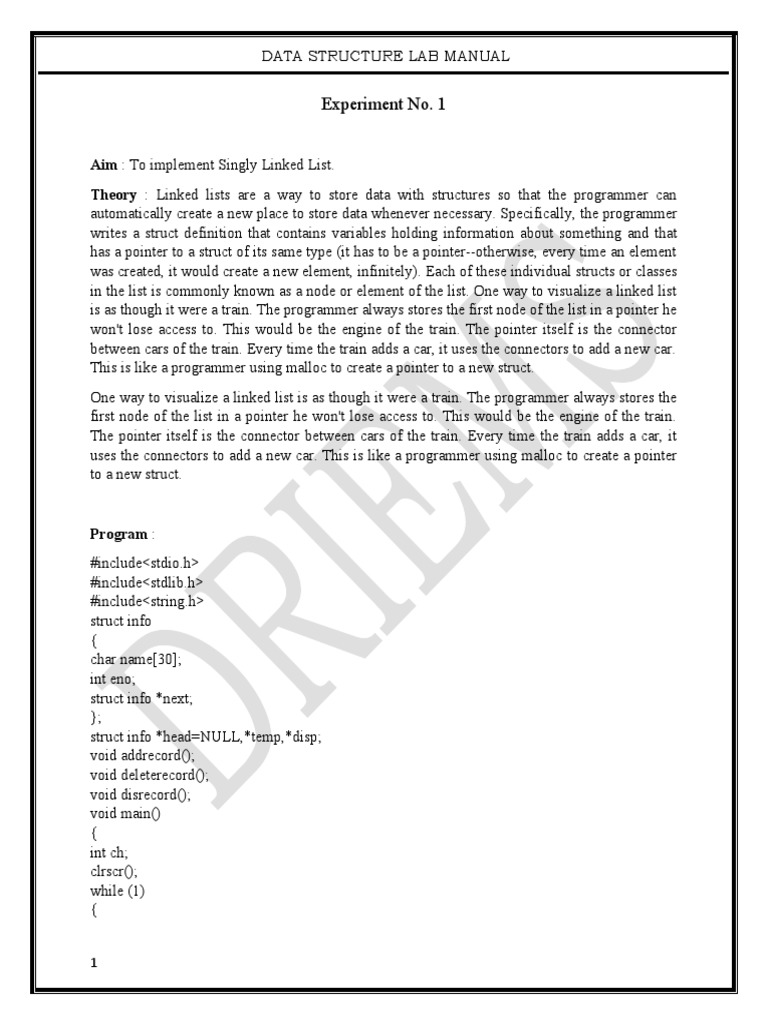 Experiment No 1 Pdf Queue Abstract Data Type Computer Data 3224
