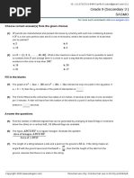 SASMO Sample Paper and Syllabus 1 | PDF | Mathematics | Statistics