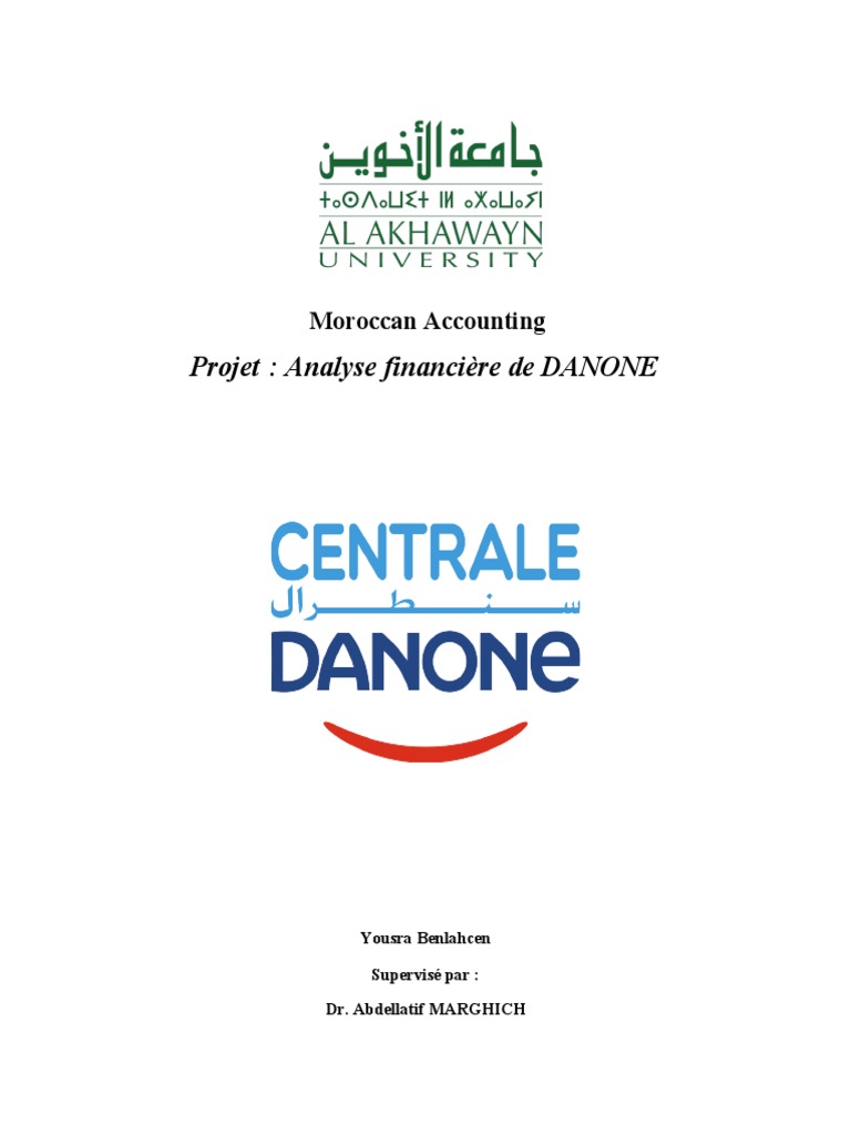 Analyse financière de Centrale Danone | PDF | Ratio financier ...