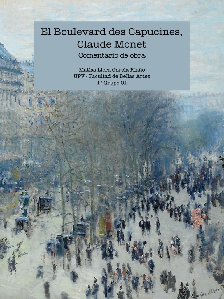 Análisis de "El Boulevard des Capucines" | PDF | Claude Monet ...