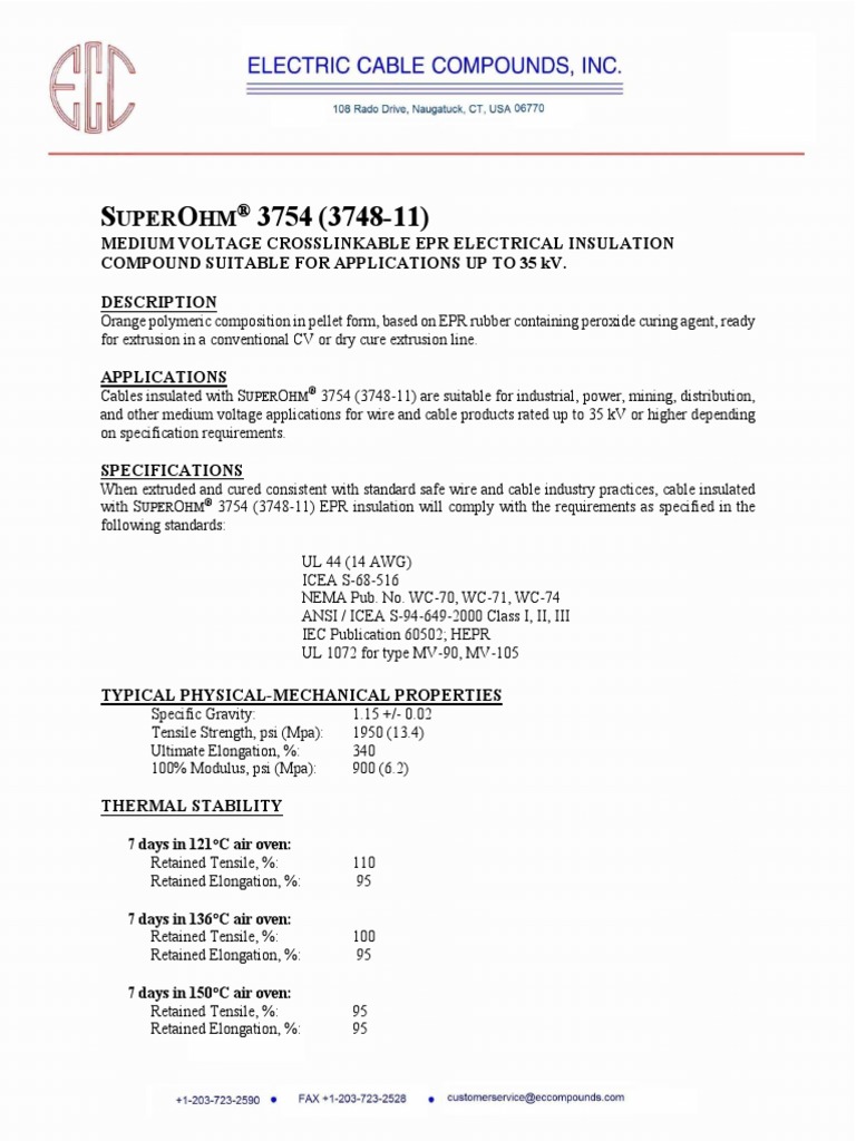 SuperOhm 3754 (3748-11) - Technical Data Sheet - ECC - Rev 2 - 2016-09 ...