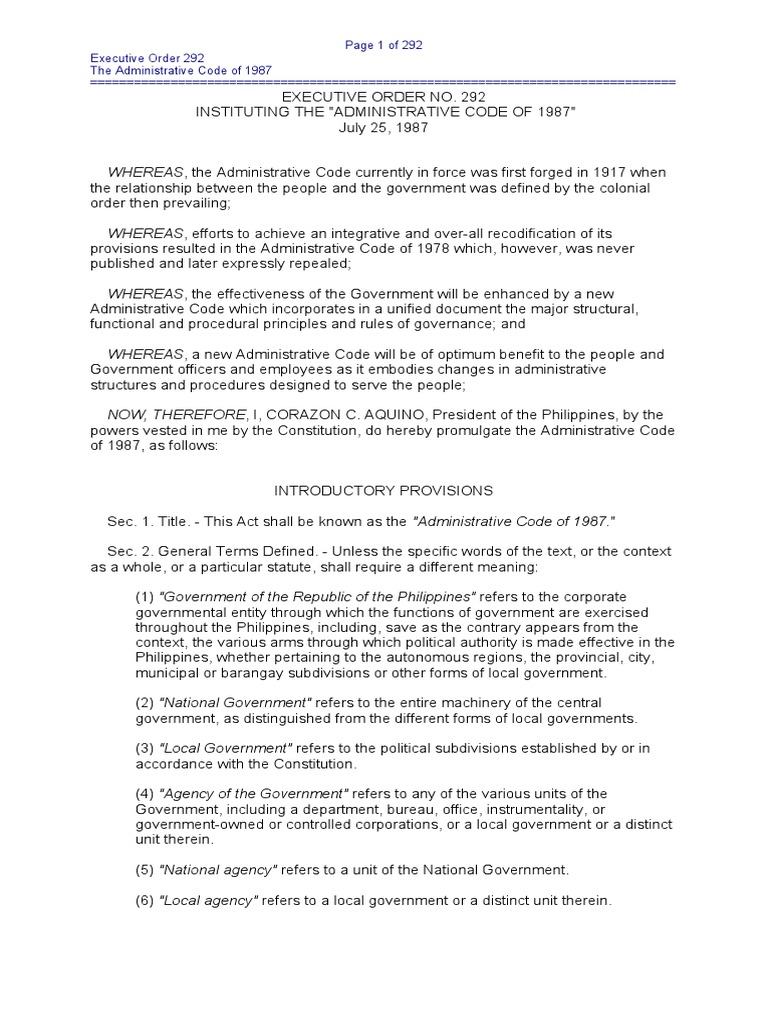 Administrative Code of 1987 | PDF | Constitutional Amendment | Initiative