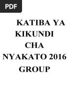 KATIBA YA KIKUNDI Mpya | PDF