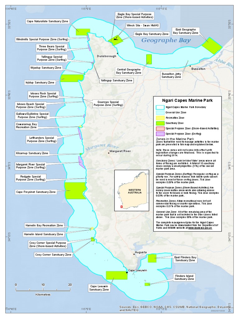 Ngari Capes Marine Park New Map | PDF