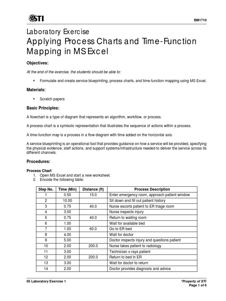 Process Mapping in MS Excel | PDF