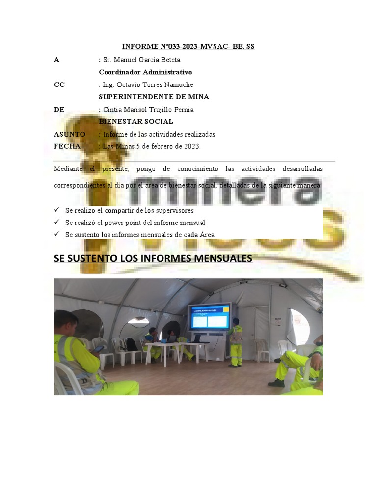 Informe BBSS 29-01-23 | PDF