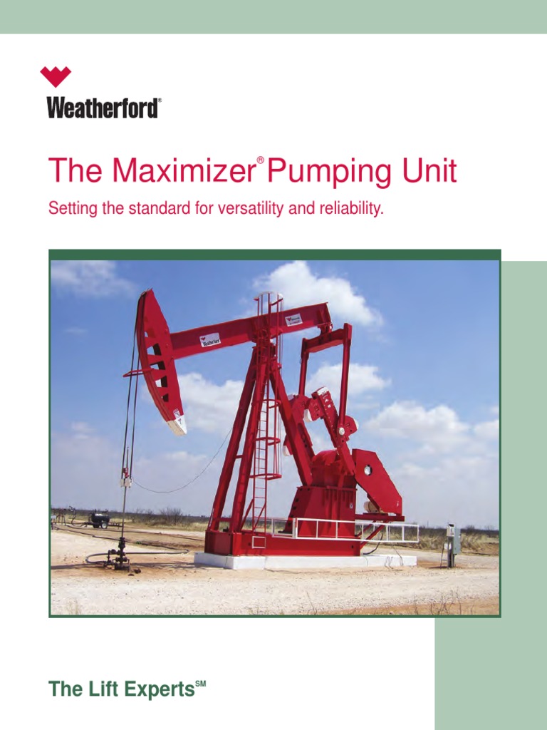 The Maximizer Pumping Unit | PDF | Bearing (Mechanical) | Gear