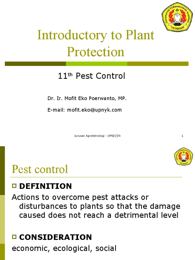 Introductory To Plant Protection: 11 Pest Control | PDF | Biological ...
