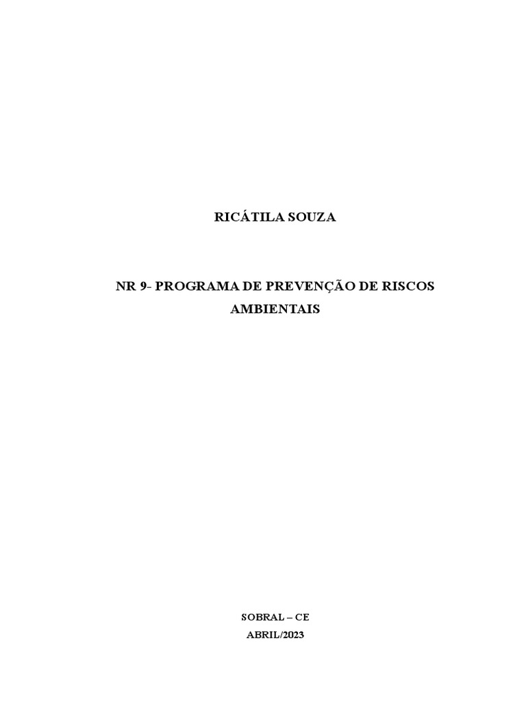 NR 9 | PDF | Qualidade (negócios)