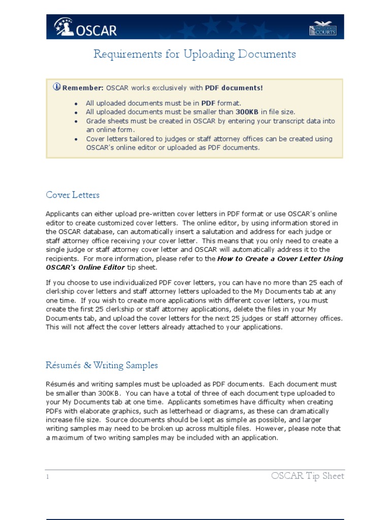 Requirements For Uploading Documents | PDF | File Format | Portable Document Format