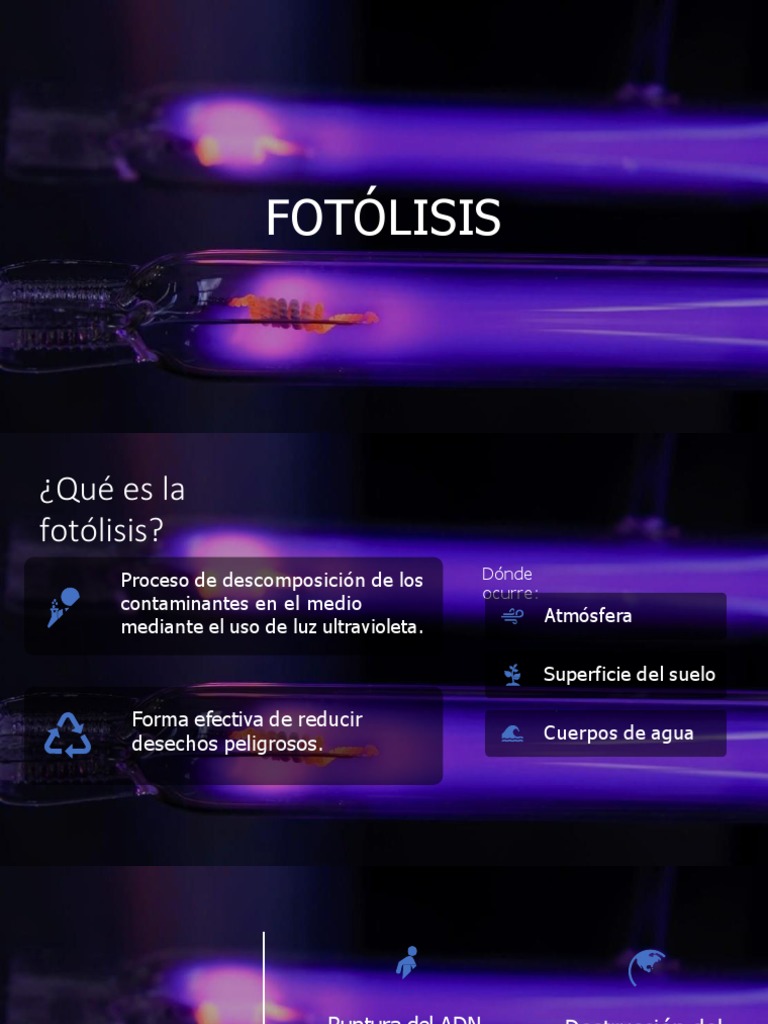 Fotólisis: Proceso y Aplicaciones | PDF