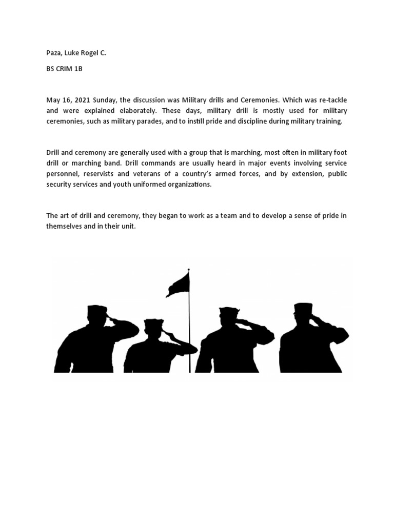 ROTC Drills and Ceremonies | PDF