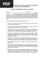 Termo de Consentimento Livre e Esclarecido | PDF