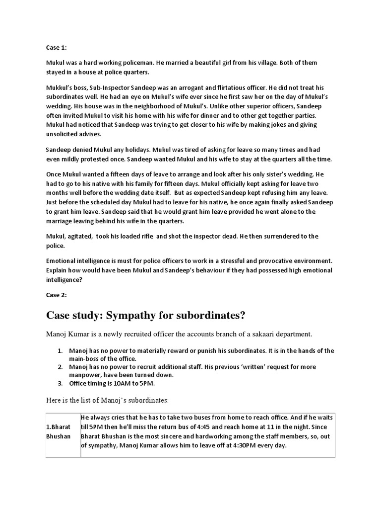 Short Case Studies and Caselets | PDF