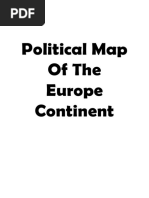 Physical Features of Europe | PDF | Europe | Mediterranean Sea