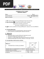 Math 9-Q3-Module-4 | PDF | Elementary Geometry | Euclidean Geometry
