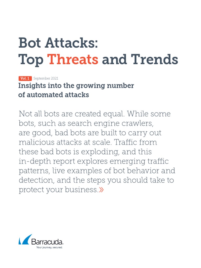 Bot Attacks Report Vol1 En Pdf Computer Security Security