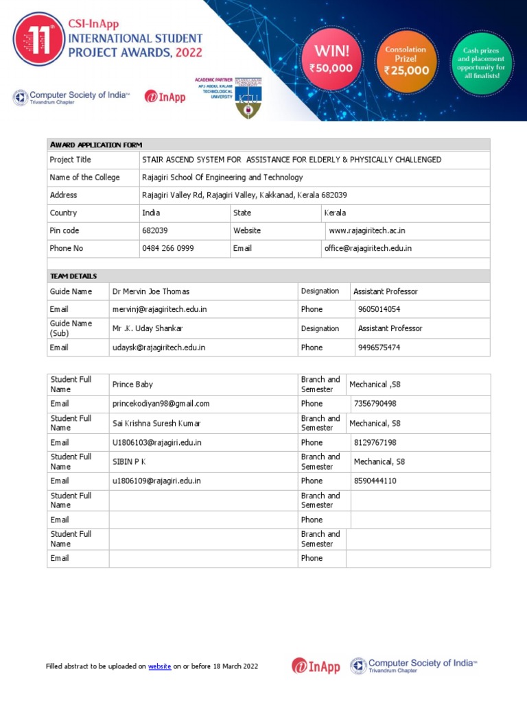 Ward Application Form: Designation | PDF | Vehicles | Automation