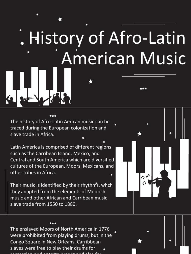 Afro Latin Americcan Music | PDF | Singing | Drum