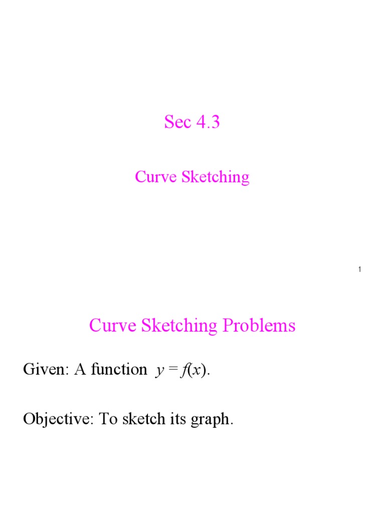 Curve Sketching | PDF | Asymptote | Functions And Mappings