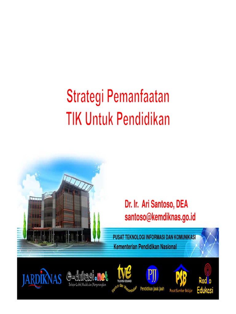 Dr. Ir. Ari Santoso, DEA Santoso@kemdiknas - Go.id: Kementerian Pendidikan Nasional | PDF | Bisnis