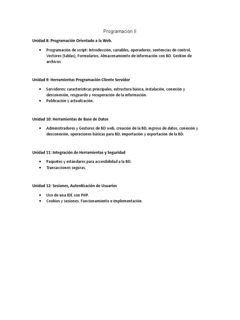 Programación II | PDF