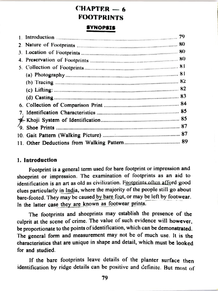 Footprint Evidence Identification Techniques | PDF | Plaster | Foot