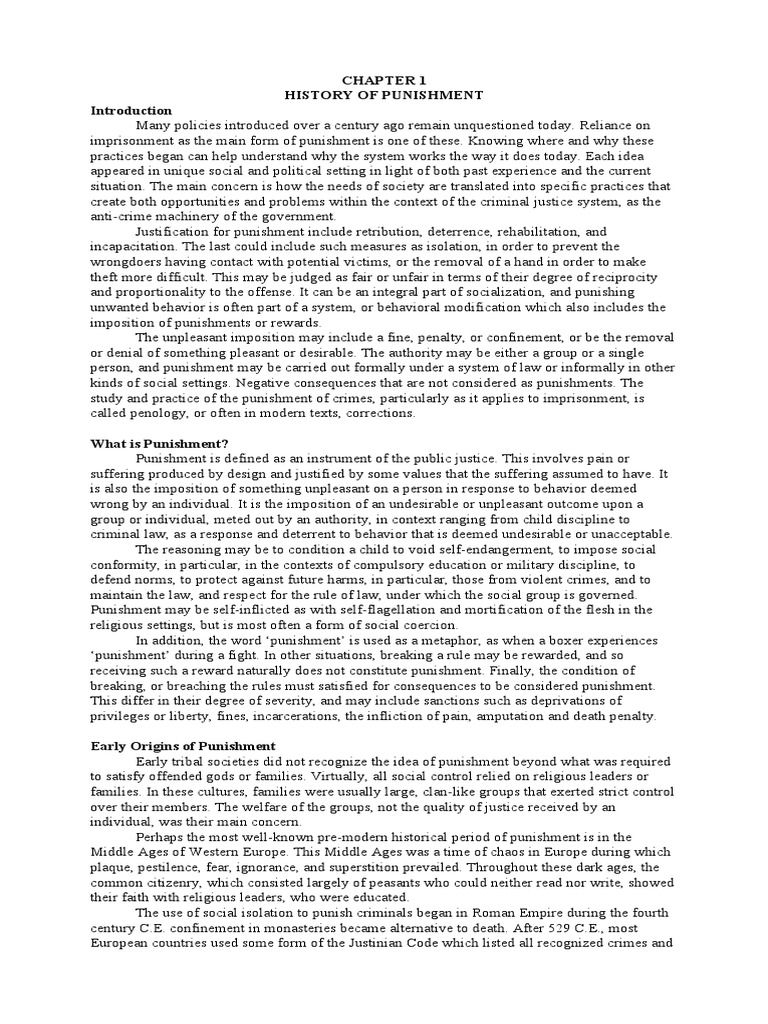 Ca 1 - Chapter 1 | PDF | Punishments | Probation