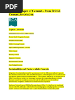 Cement Standards and Selection Guide | PDF | Cement | Concrete