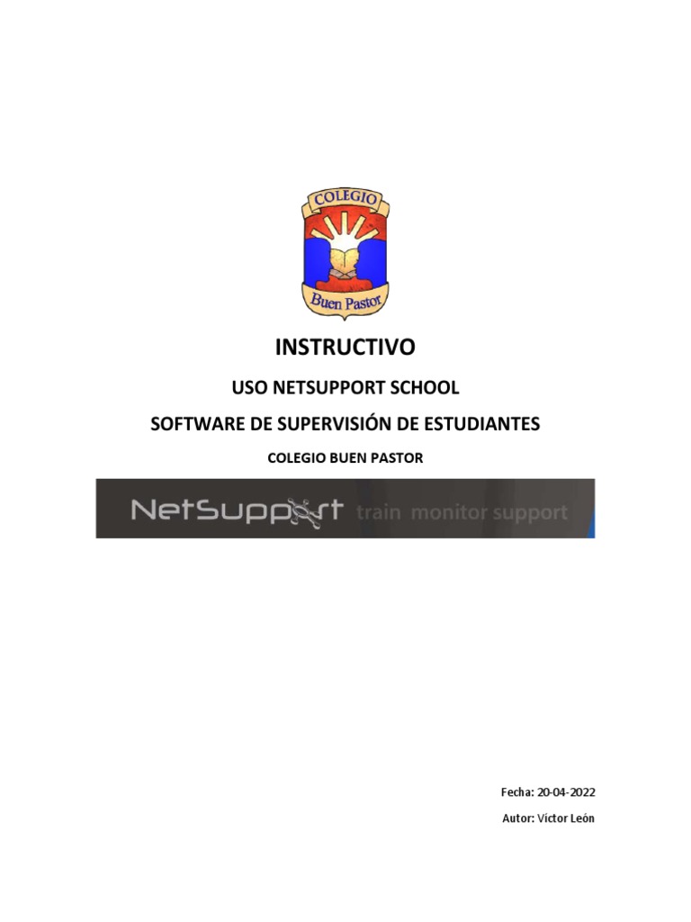 Instructivo Básico de NetSupport School v01 | PDF | Informática | Software