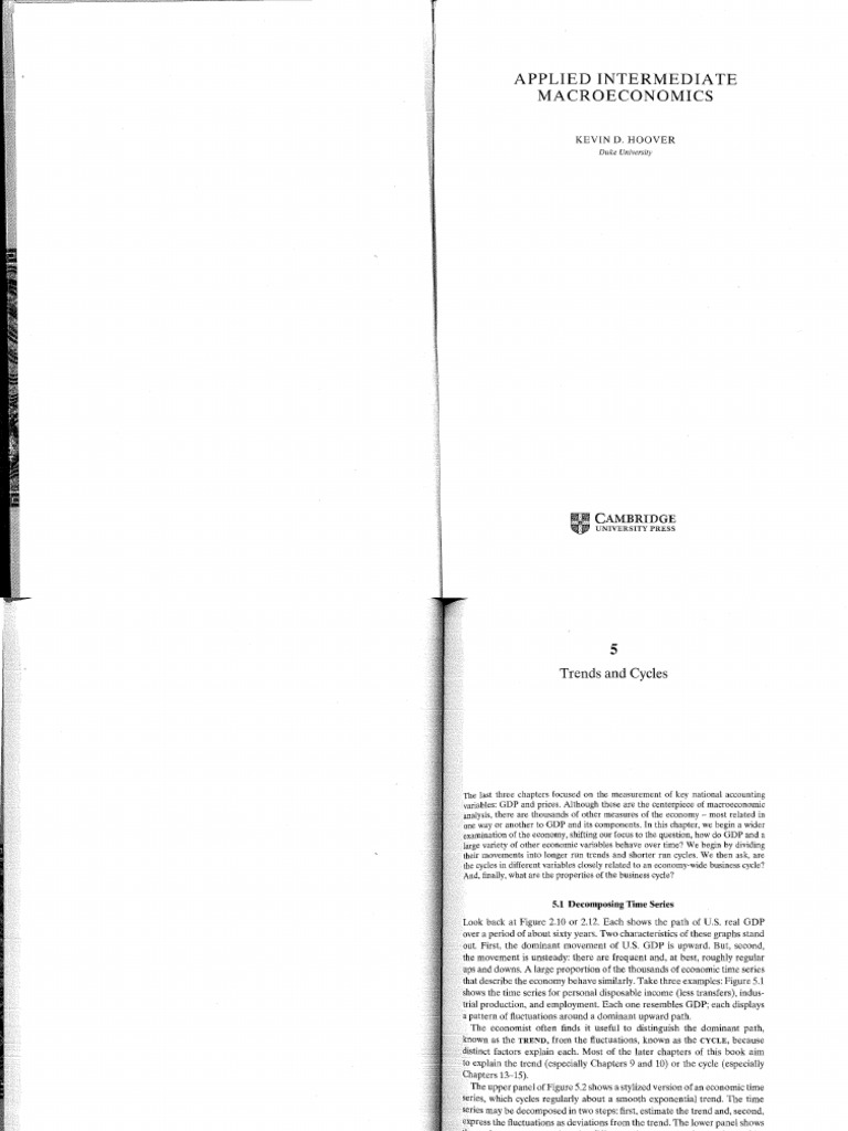 Hoover, K. Applied Intermediate Macroeconomics. Cap. 5 | PDF ...