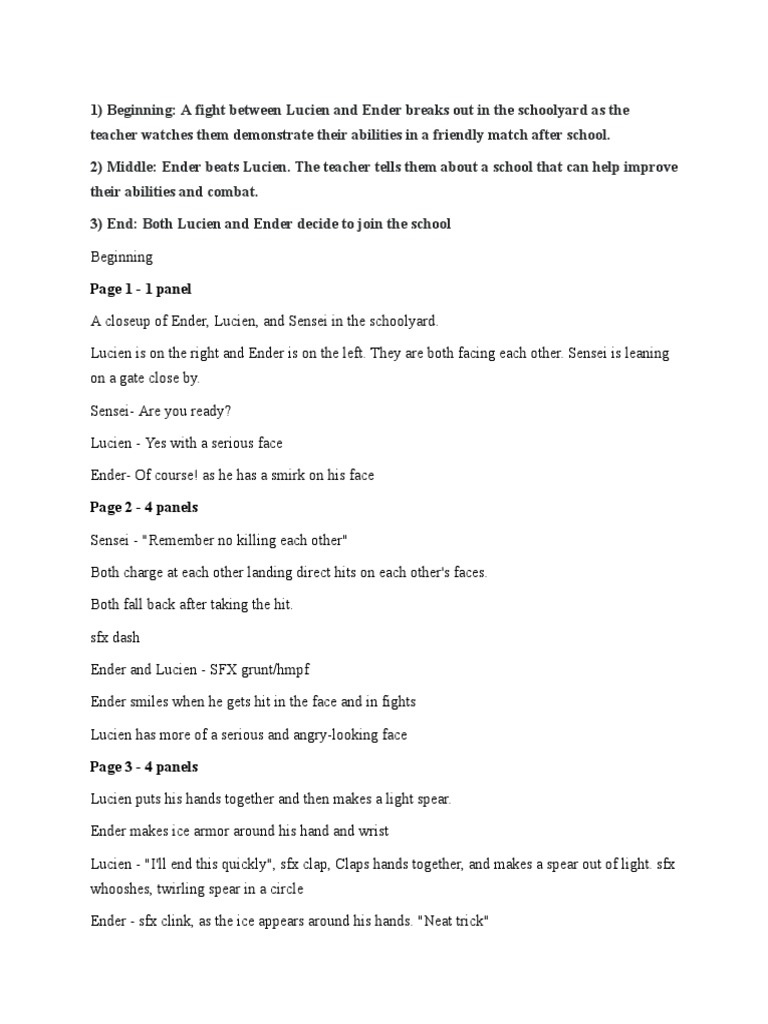 Comic Book Script | PDF