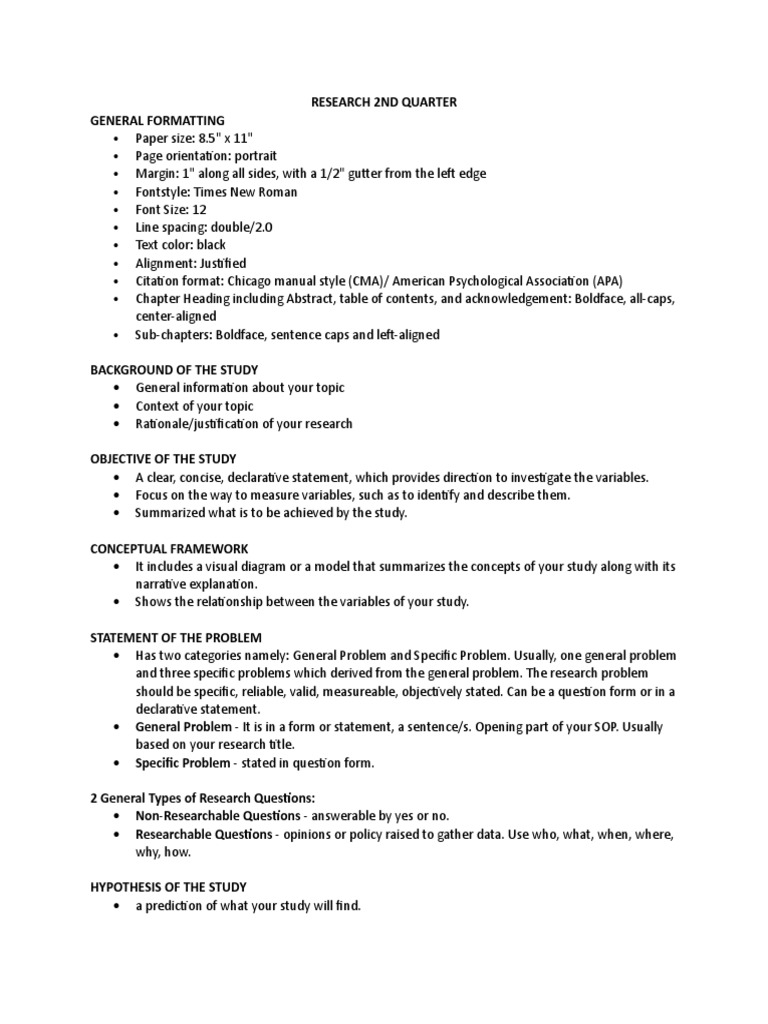 Guidelines for Formatting a Research Paper: A Comprehensive Review of ...