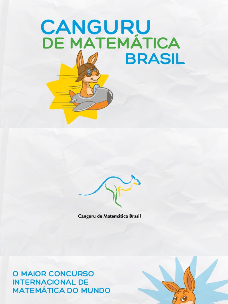 Canguru de Matemática: Concurso Global | PDF | Matemática | Brasil