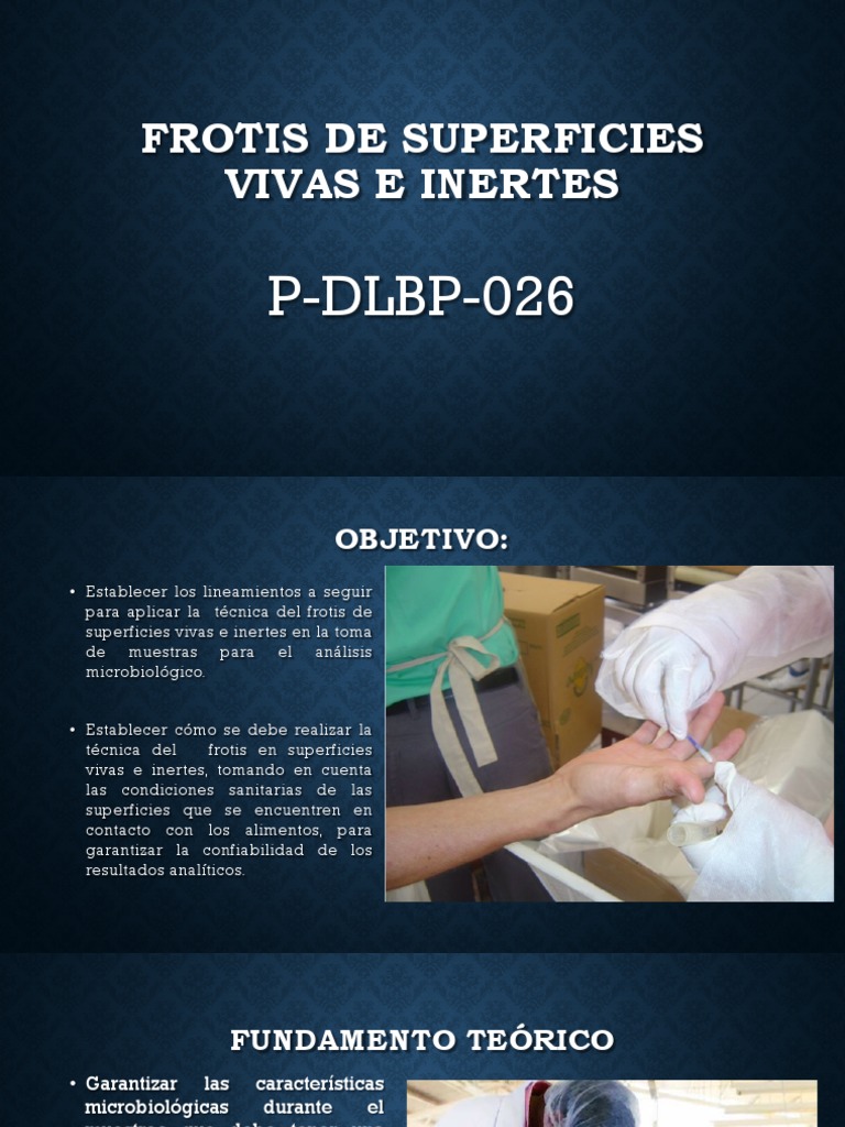 Curso Muestreo de Frotis de Superficies Vivas e Inertes 2021-1 | PDF ...
