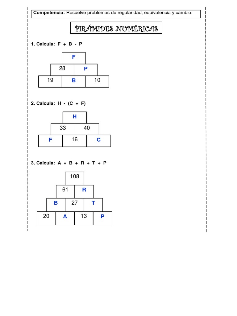 Piramides Numericas | PDF