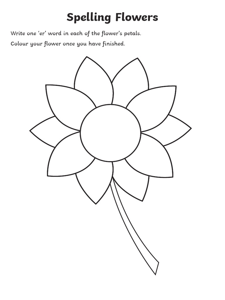 Spelling Flowers Activity Guide | PDF | Art